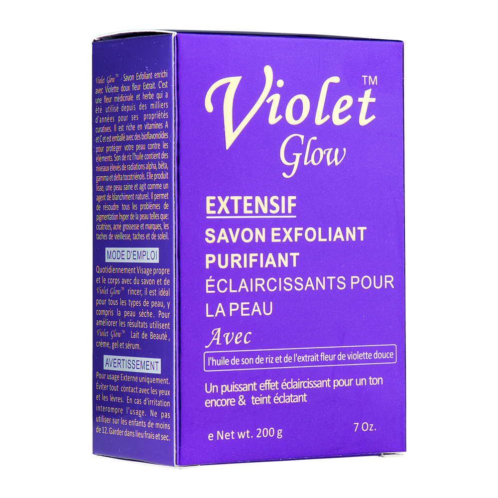 Violet Glow Extensive Exfoliating Purifying Soap – LaBelleGlow